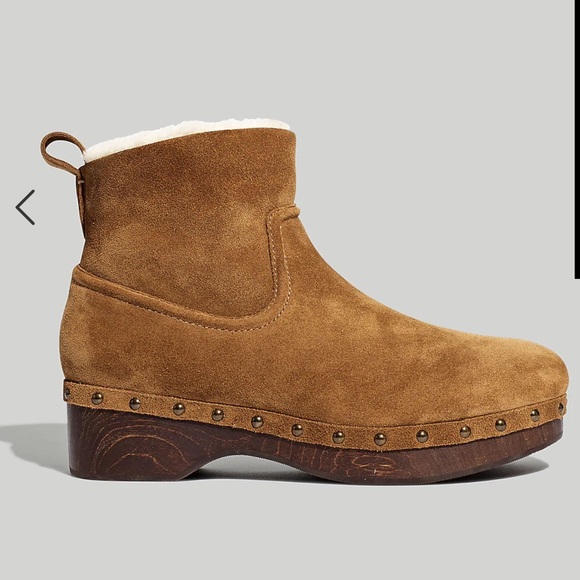 Madewell | Shoes | Madewell The Marceline Clog Boot In Shearling Size ...